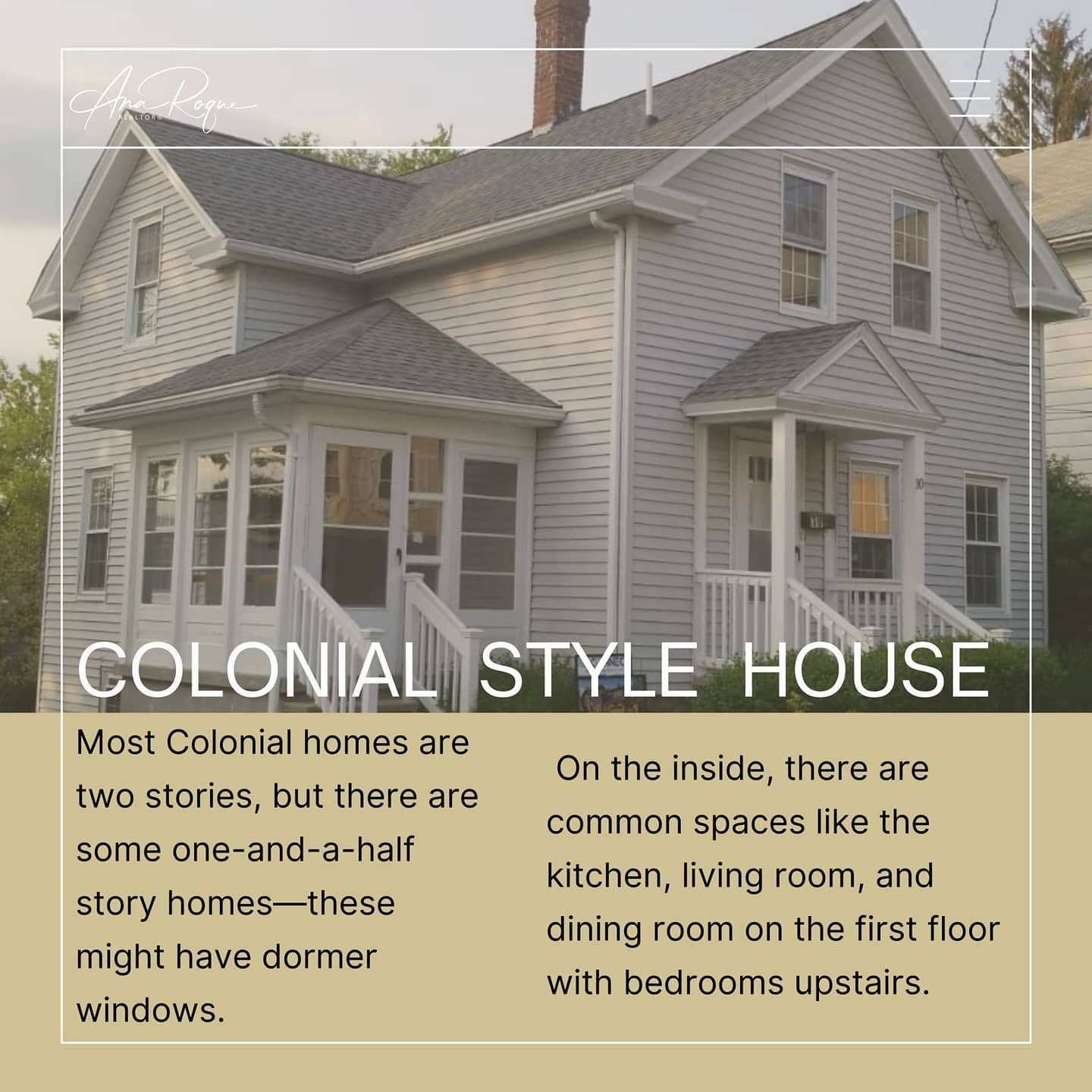 Difference between Colonial & Ranch Houses - Ana Roque | Realtor