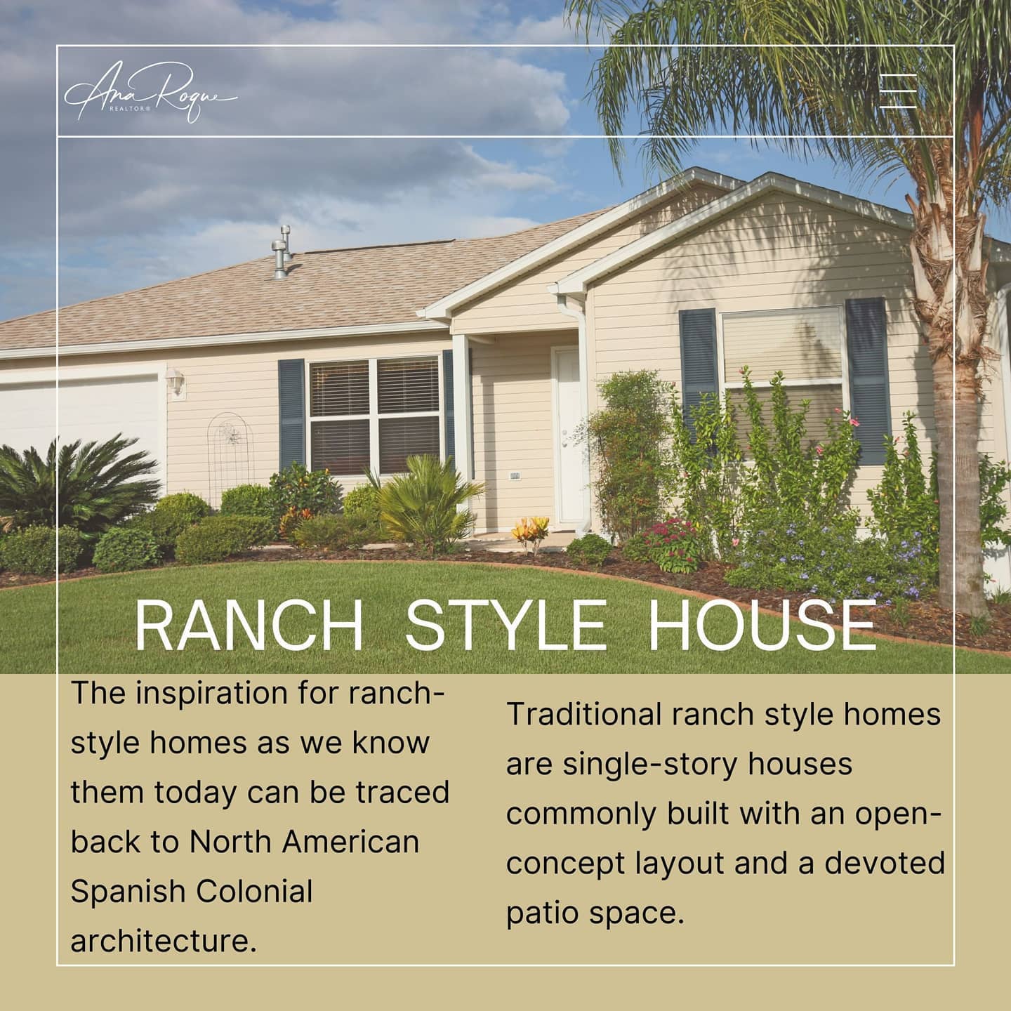 Difference between Colonial & Ranch Houses - Ana Roque | Realtor
